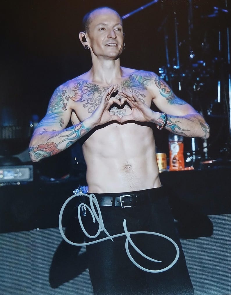 Chester Bennington, Linkin Park: One More Light, Autographed Signed ...