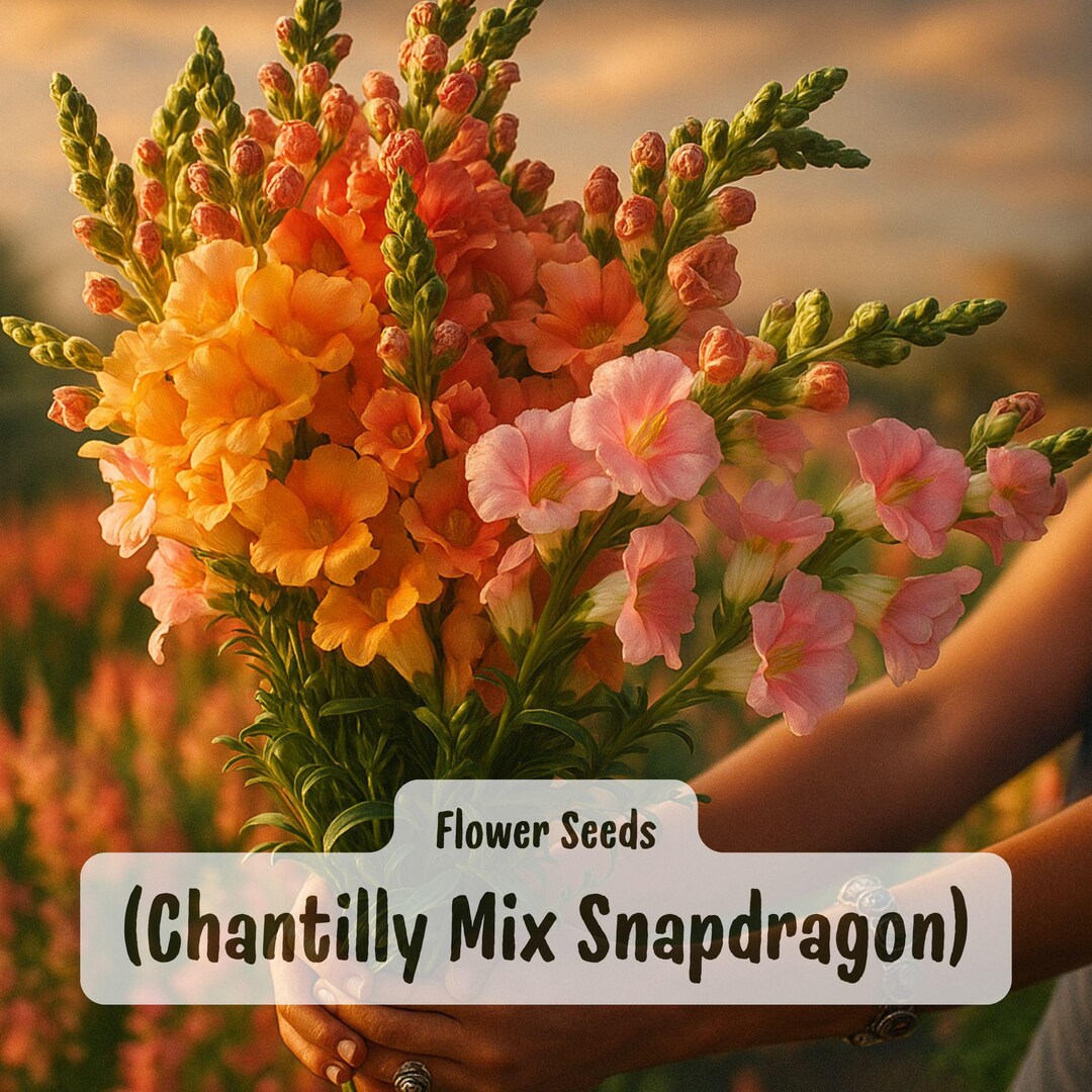 1000 Chantilly Mix Snapdragon Seeds: Vibrant Flower Garden Annuals ...