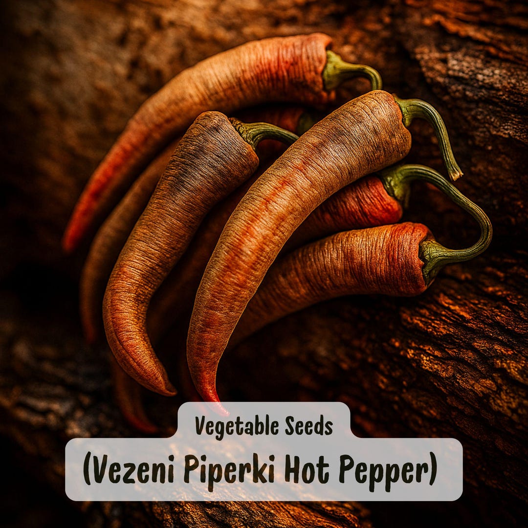 Vezeni Piperki Hot Pepper Seeds: Heirloom Balkan Variety - Etsy