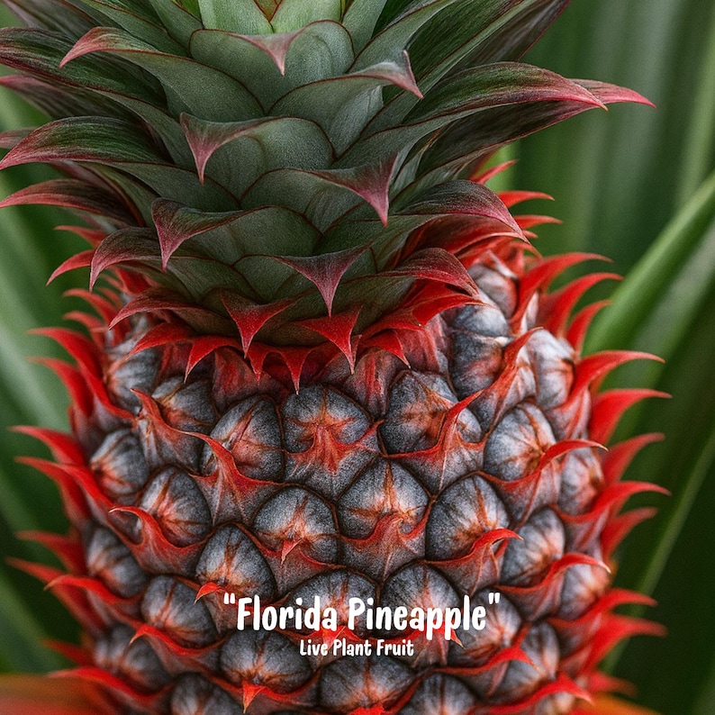 Florida Pineapple 1 Live Starter Plant: Ananas Comosus, Rare Sweet ...