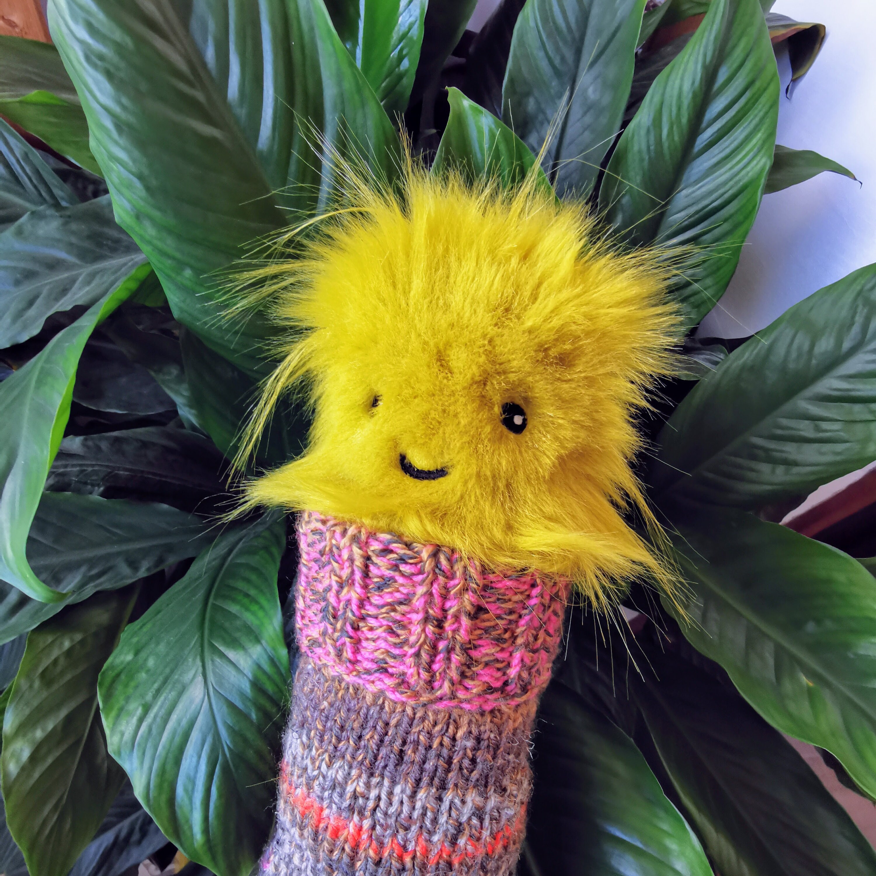 Stuffed Animals & Plushies Toys Adorable Custom Fuzzy Yarn Worm on a ...