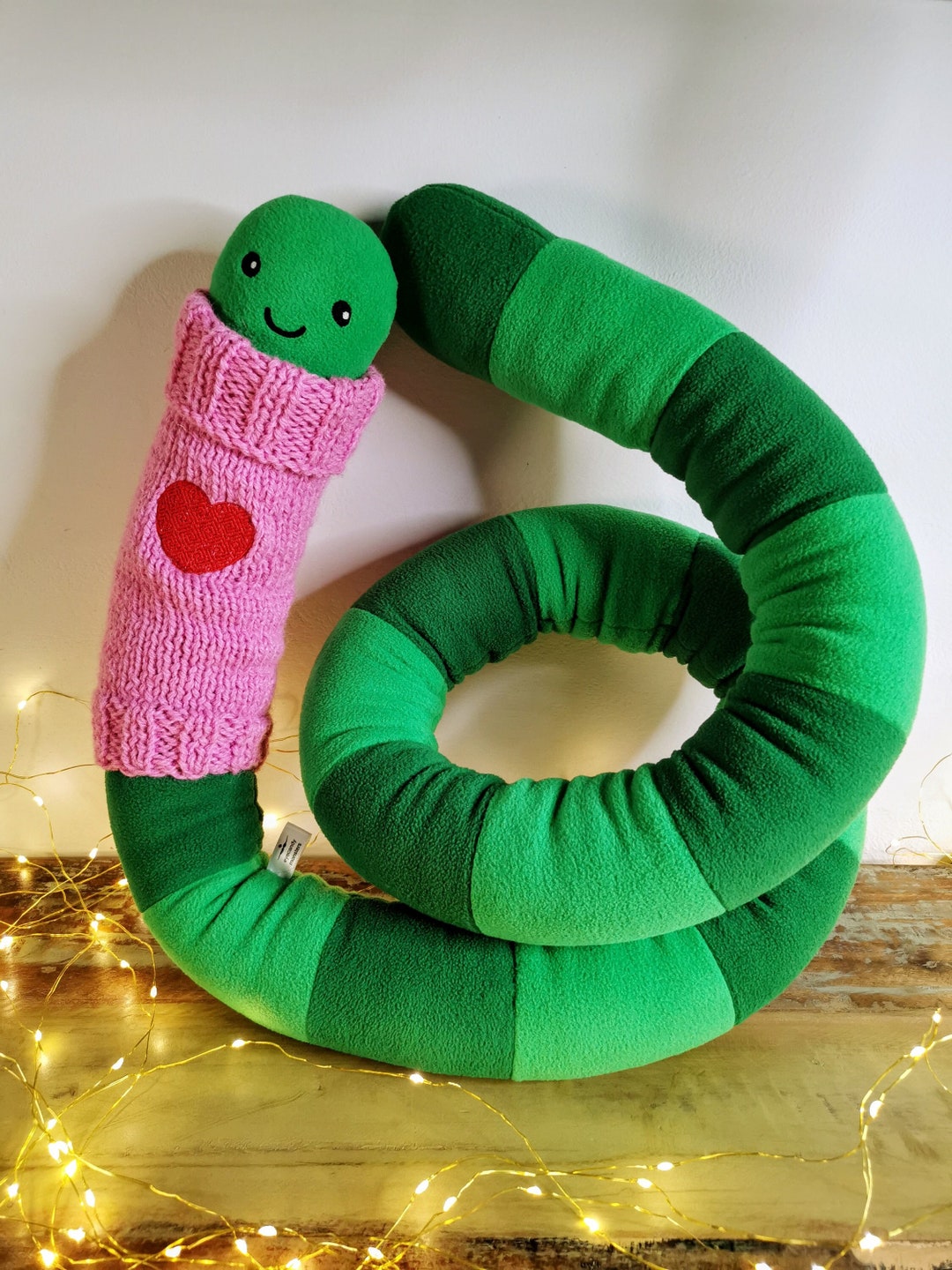 Cozy 200cm Giant Worm Plush: Perfect for Book Lovers! - Etsy