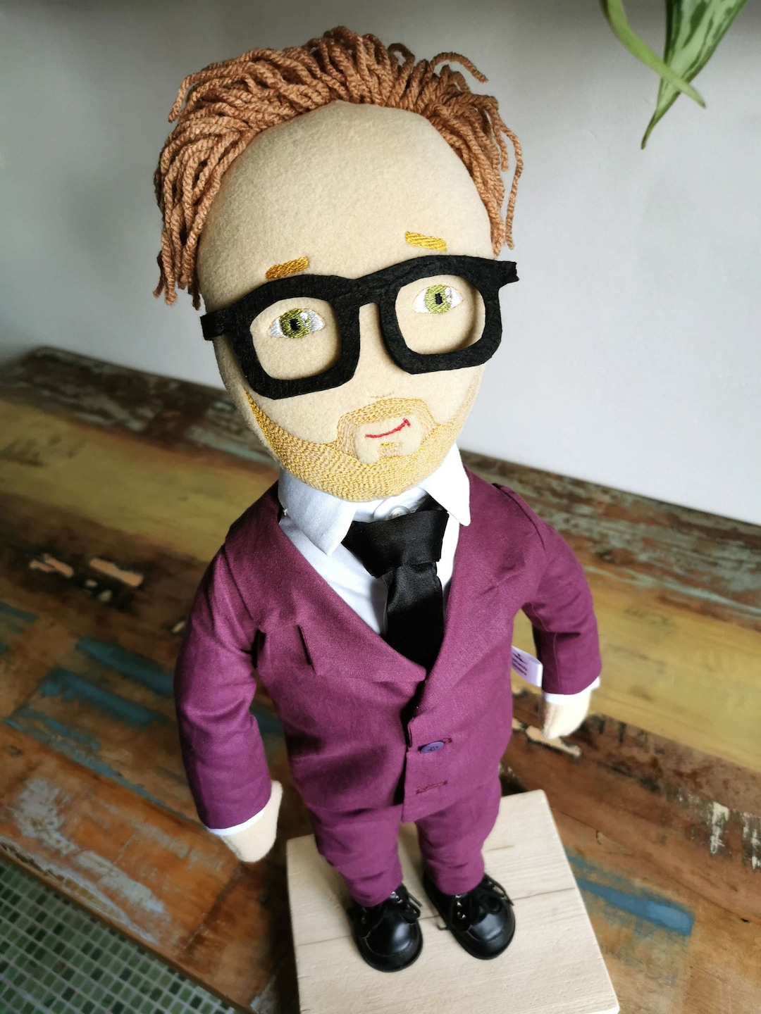 Custom Plush Doll Based on Photo, Selfie Business Doll, Mini-me ...