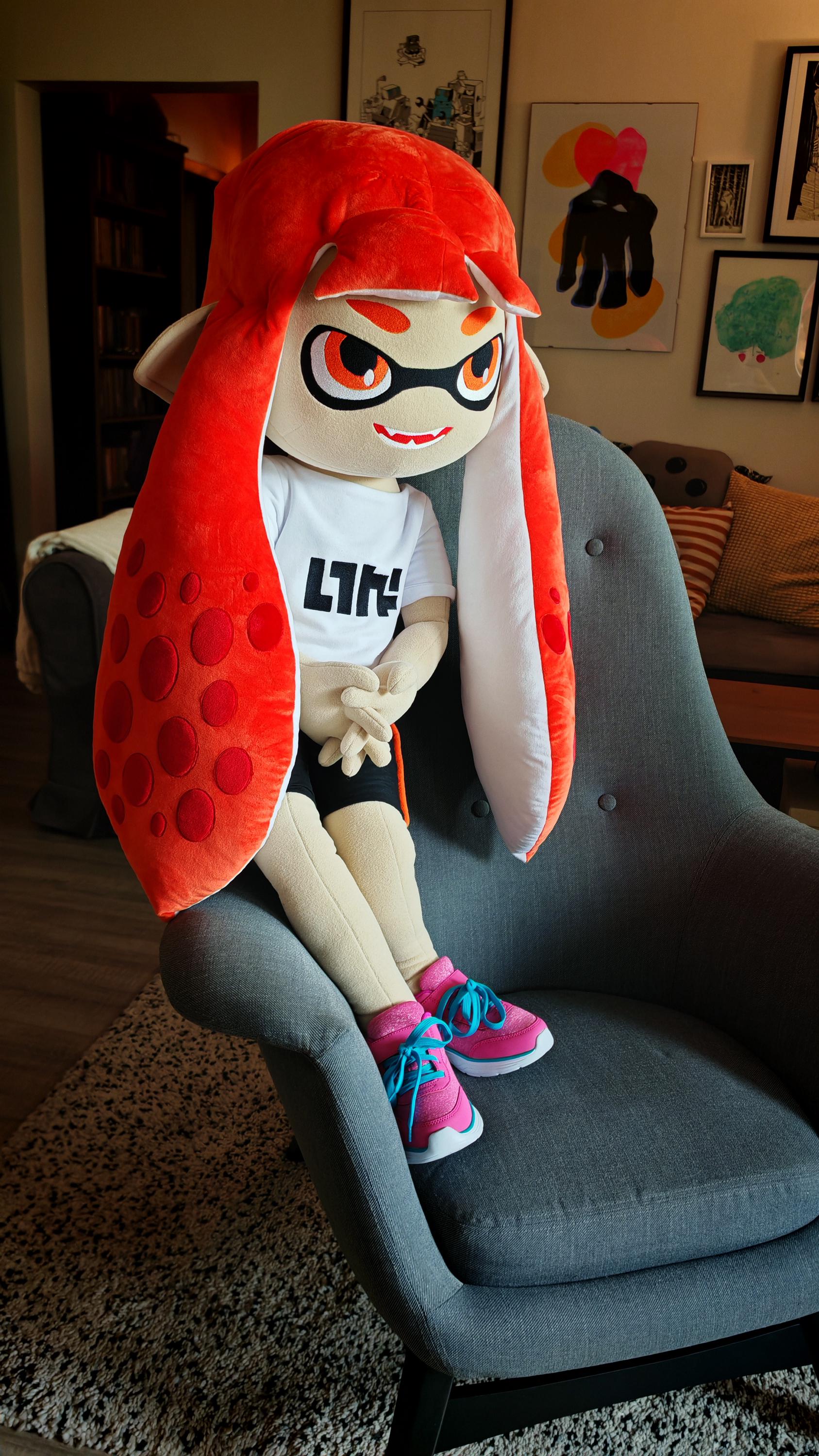 Giant Inkling Plush Doll – 120cm Soft Splatoon-inspired Plushie ...