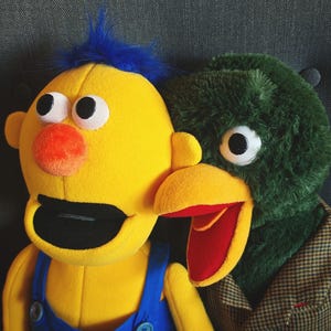 DHMIS Inspired David Duck Plush, Green Faux Fur, Tweed Suit - Etsy