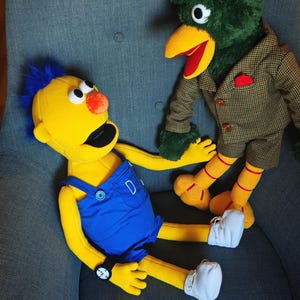 DHMIS Inspired David Duck Plush, Green Faux Fur, Tweed Suit - Etsy