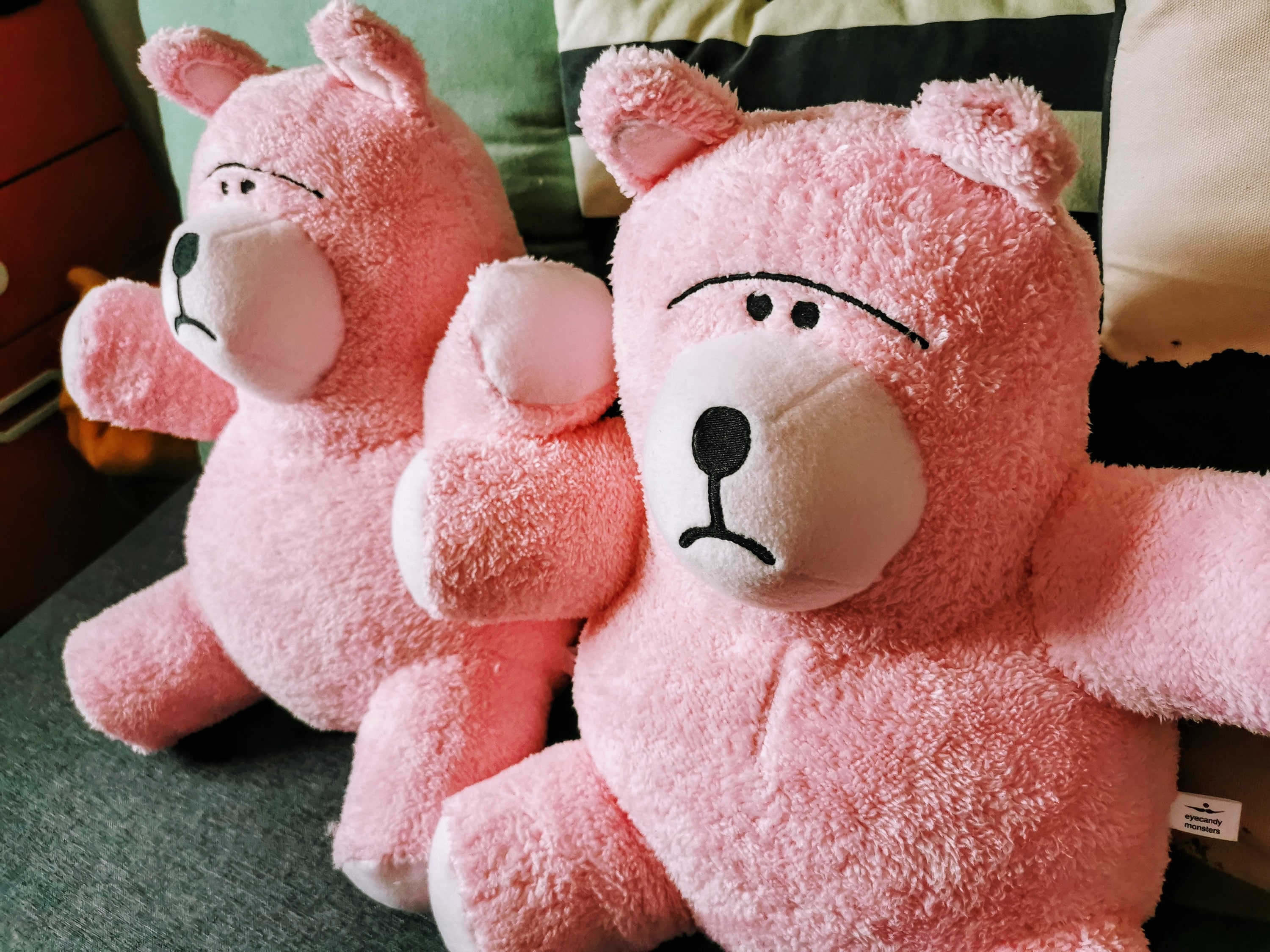 トイストーリー 1995 をモチーフにしたピンクのクマのぬいぐるみ トイストーリー 1995 をモチーフにしたピンクのクマのぬいぐるみ