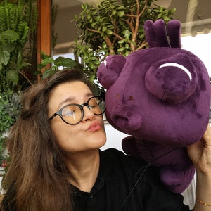Toji's Worm Replica Plush, Purple Chubby Giant Worm Plush Cosplay ...