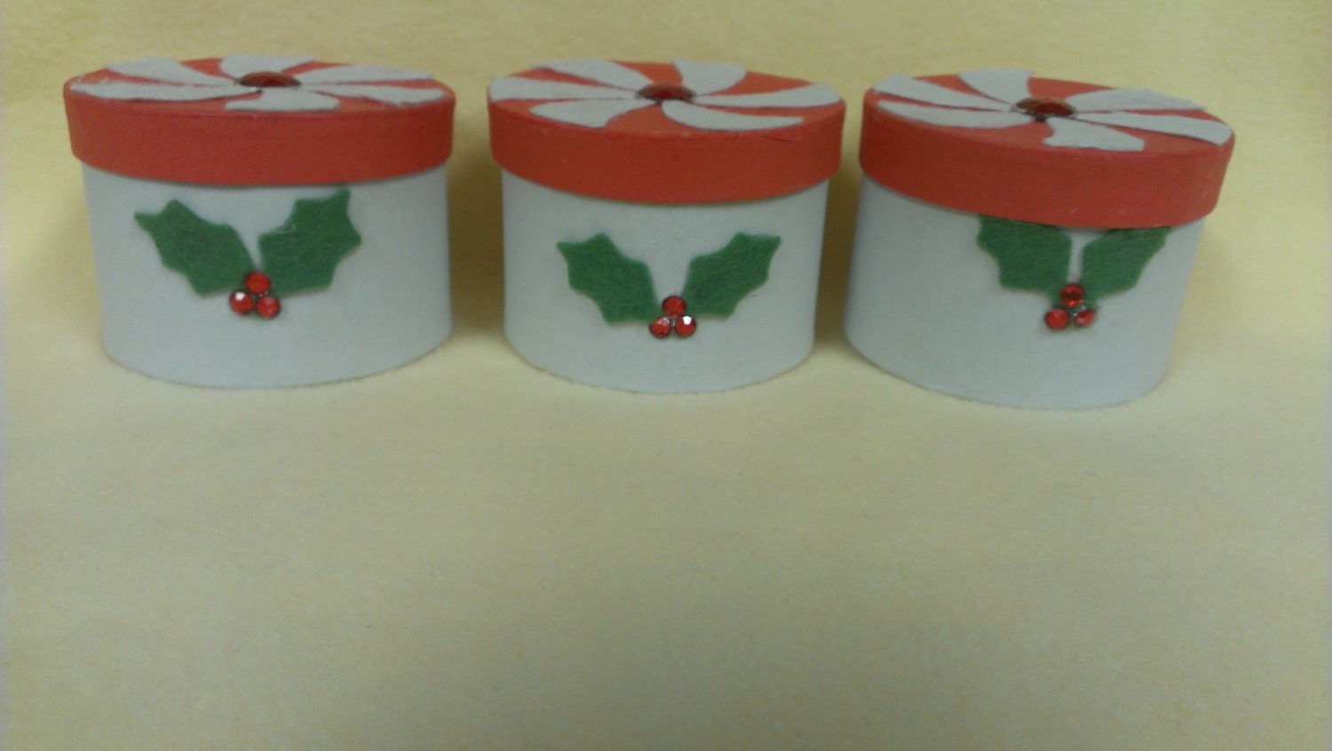 Peppermint and Holly Gift Box - Etsy