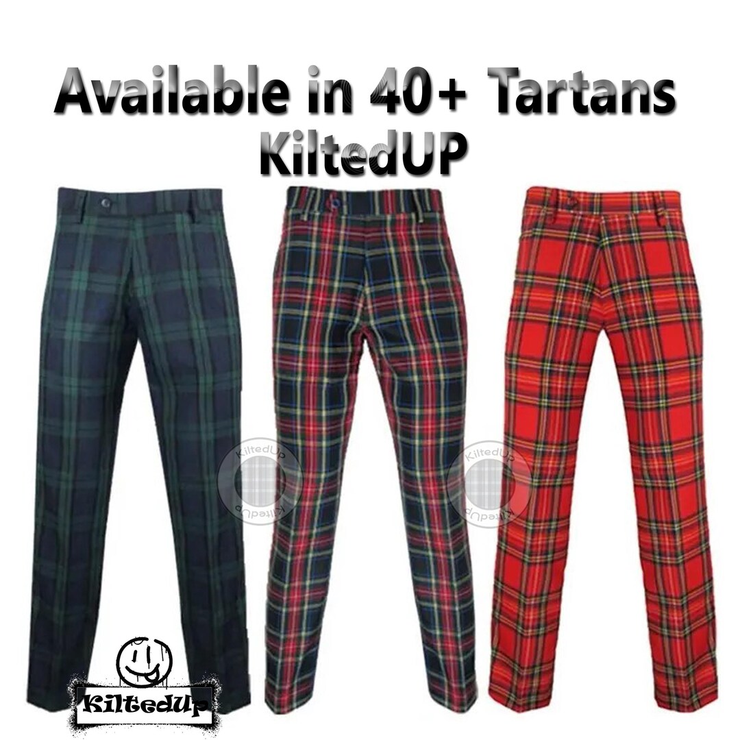 Custom Scottish Tartan Pants for Men – Handmade Highland Trousers | 40 ...