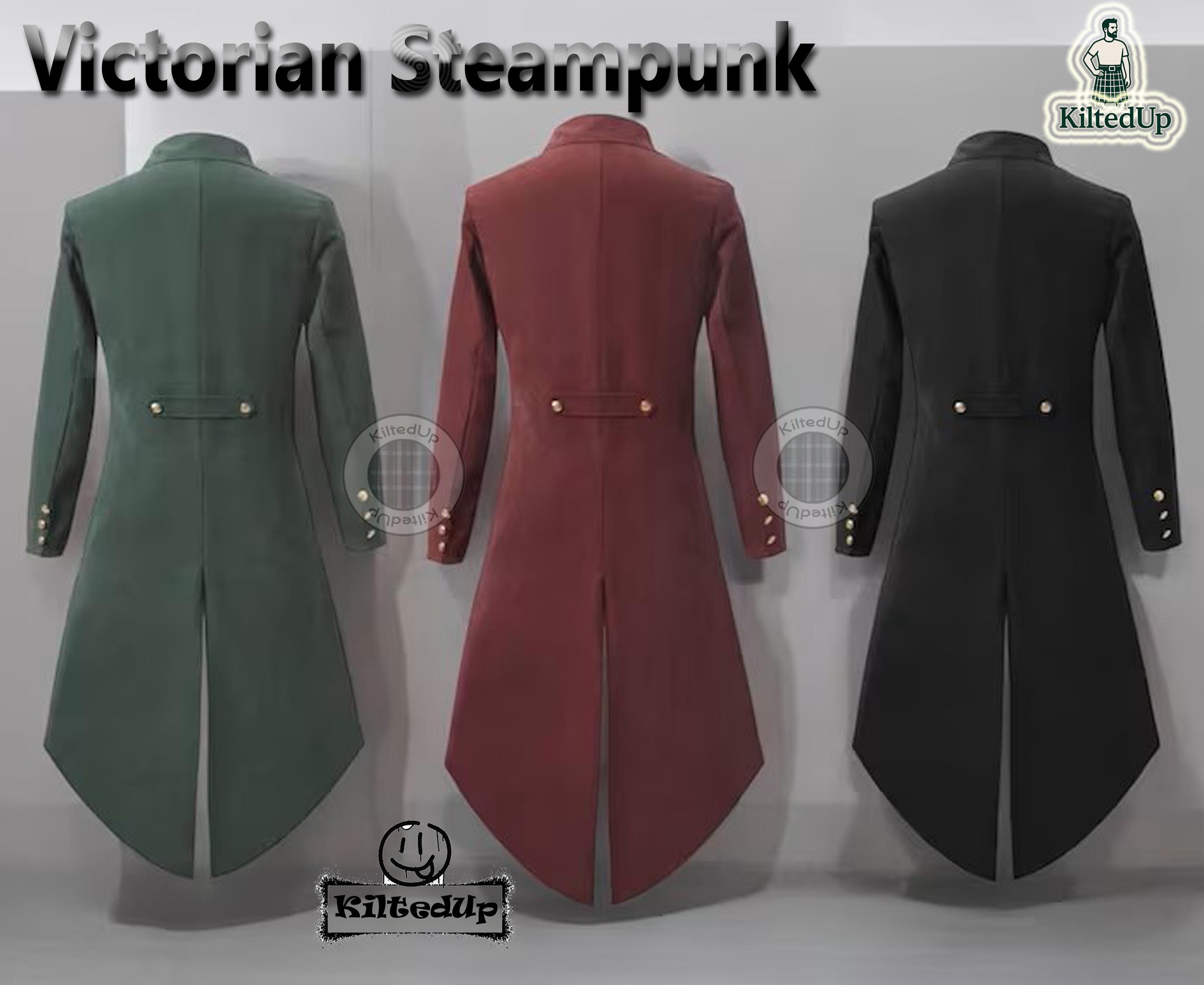 Victorian Steampunk Coat – Men's Gothic Tailcoat - Etsy