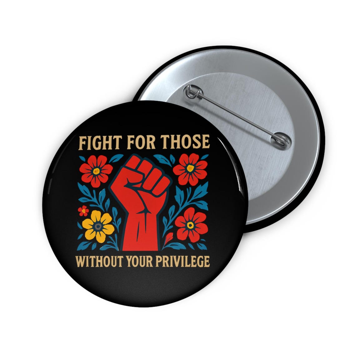 Activist Pin Button, Social Justice Ally Statement - Etsy