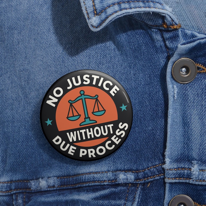 Due Process Pin: Civil Rights Protest Lapel Badge - Etsy