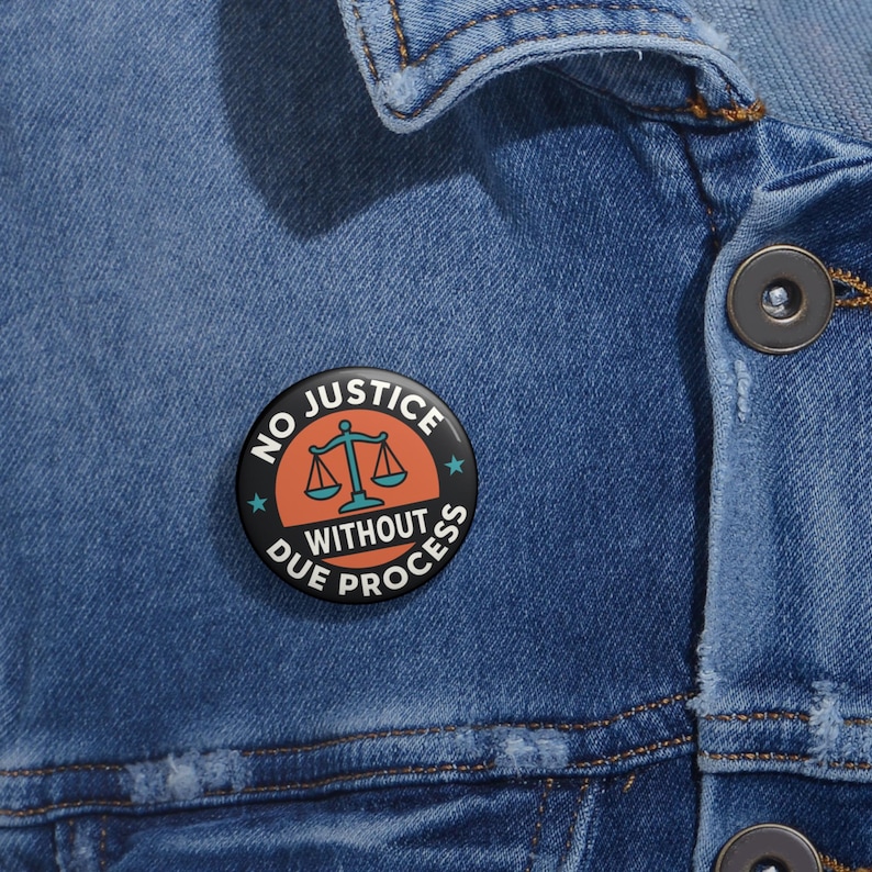 Due Process Pin: Civil Rights Protest Lapel Badge - Etsy