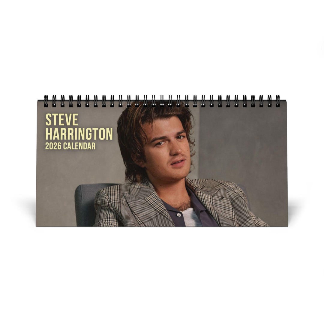 Joe Keery 2026 Desk Calendar – Steve Harrington Gift - Etsy