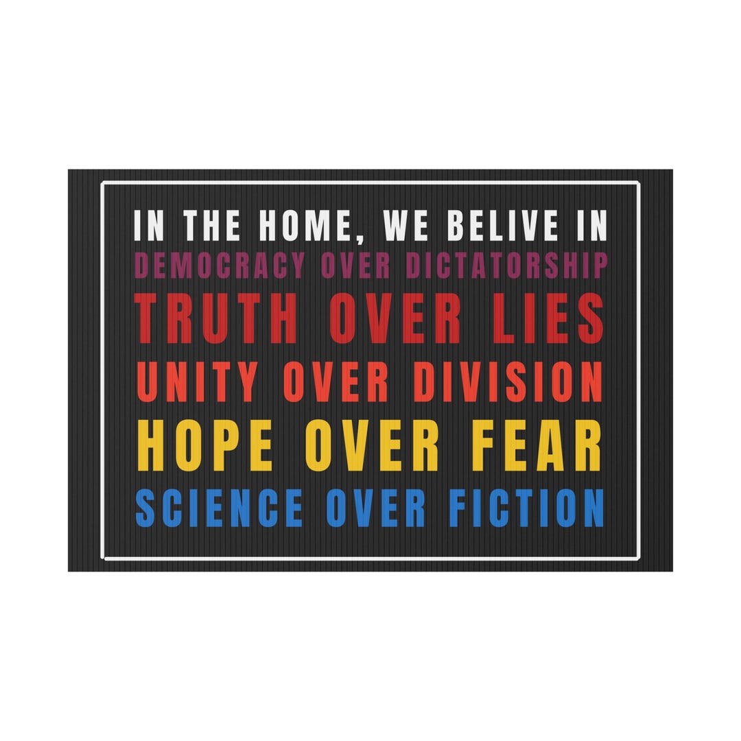 Political Yard Sign | Activism Decor | Protest Statement | Anti ...