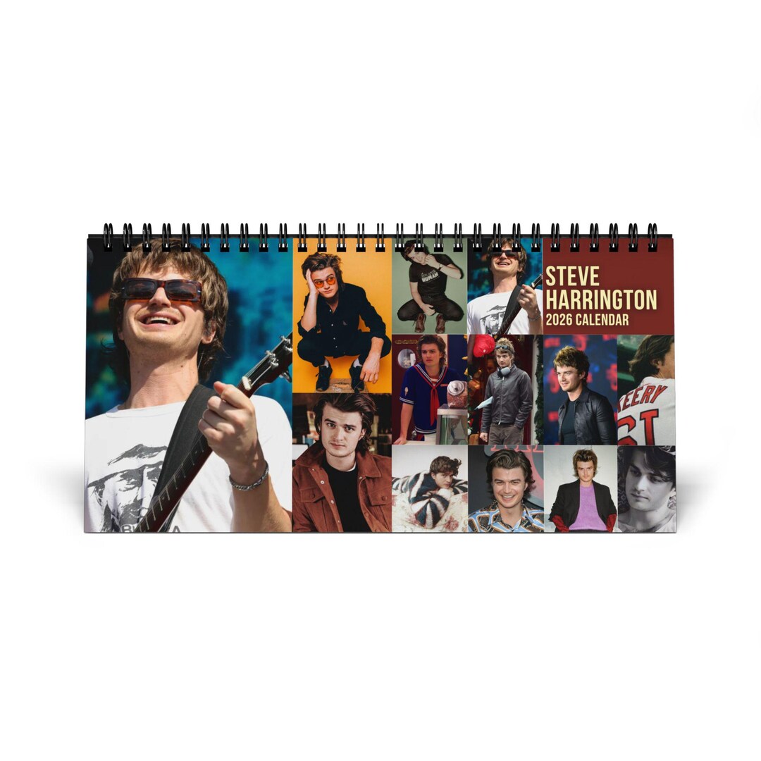 Joe Keery 2026 Desk Calendar – Steve Harrington Gift - Etsy