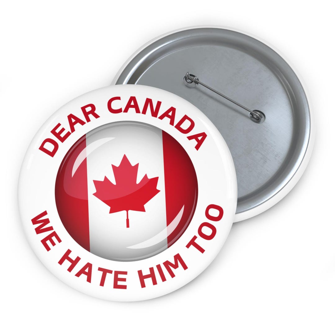 Anti Trump Pin Proud Canadian Pin: Elbows Up, Political Statement ...