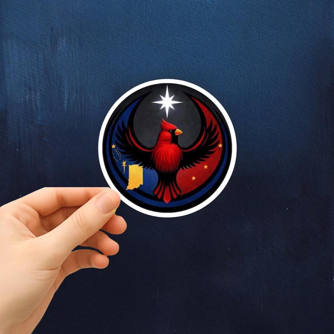 Indiana Rebel Bird Vinyl Sticker - Anti ICE Activist Art - Etsy