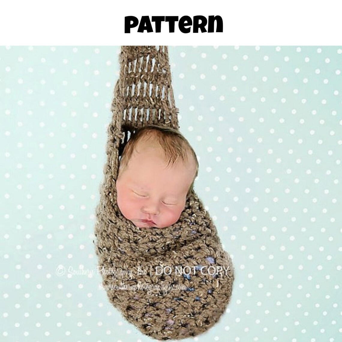 INSTANT DOWNLOAD PATTERN Newborn Hanging Stork Sack Photography Prop ...