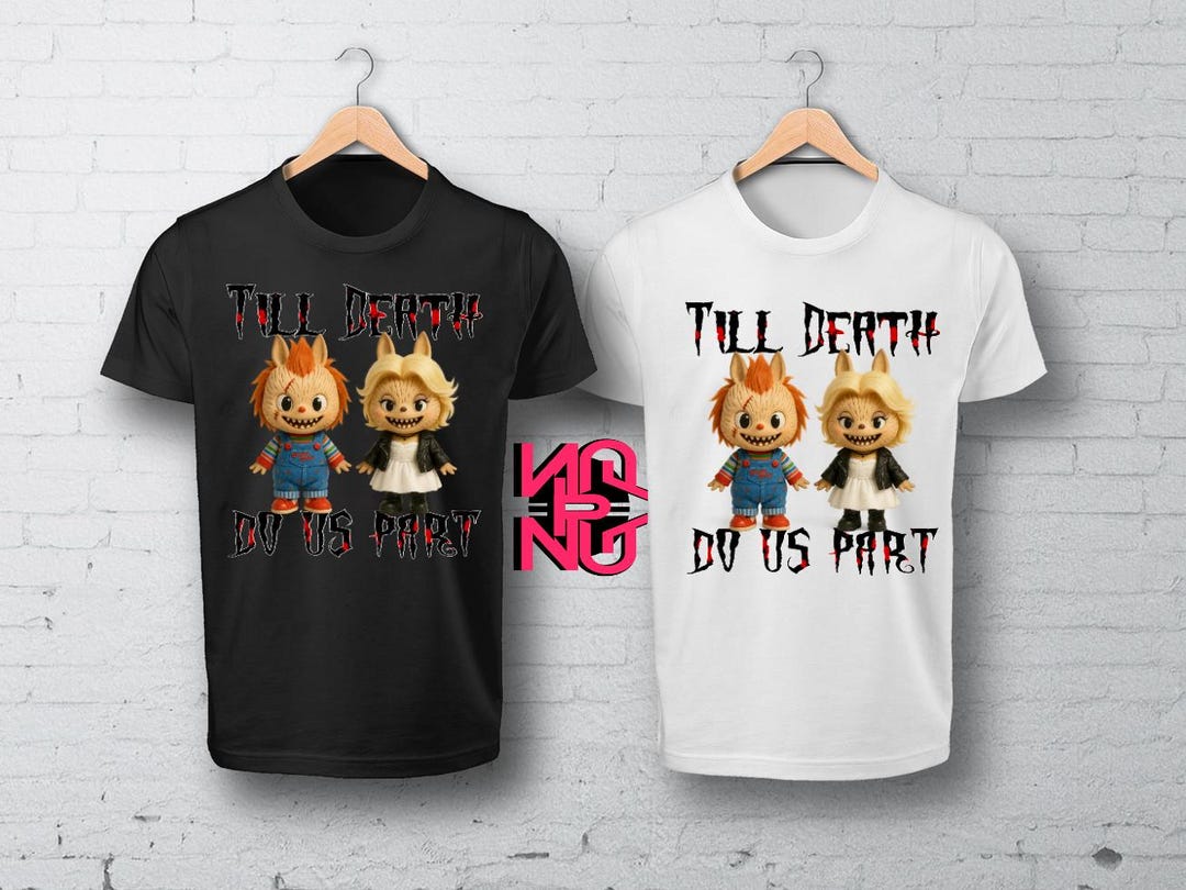 Labubu Chucky Bride PNG: Halloween Horror Doll Clipart (digital ...