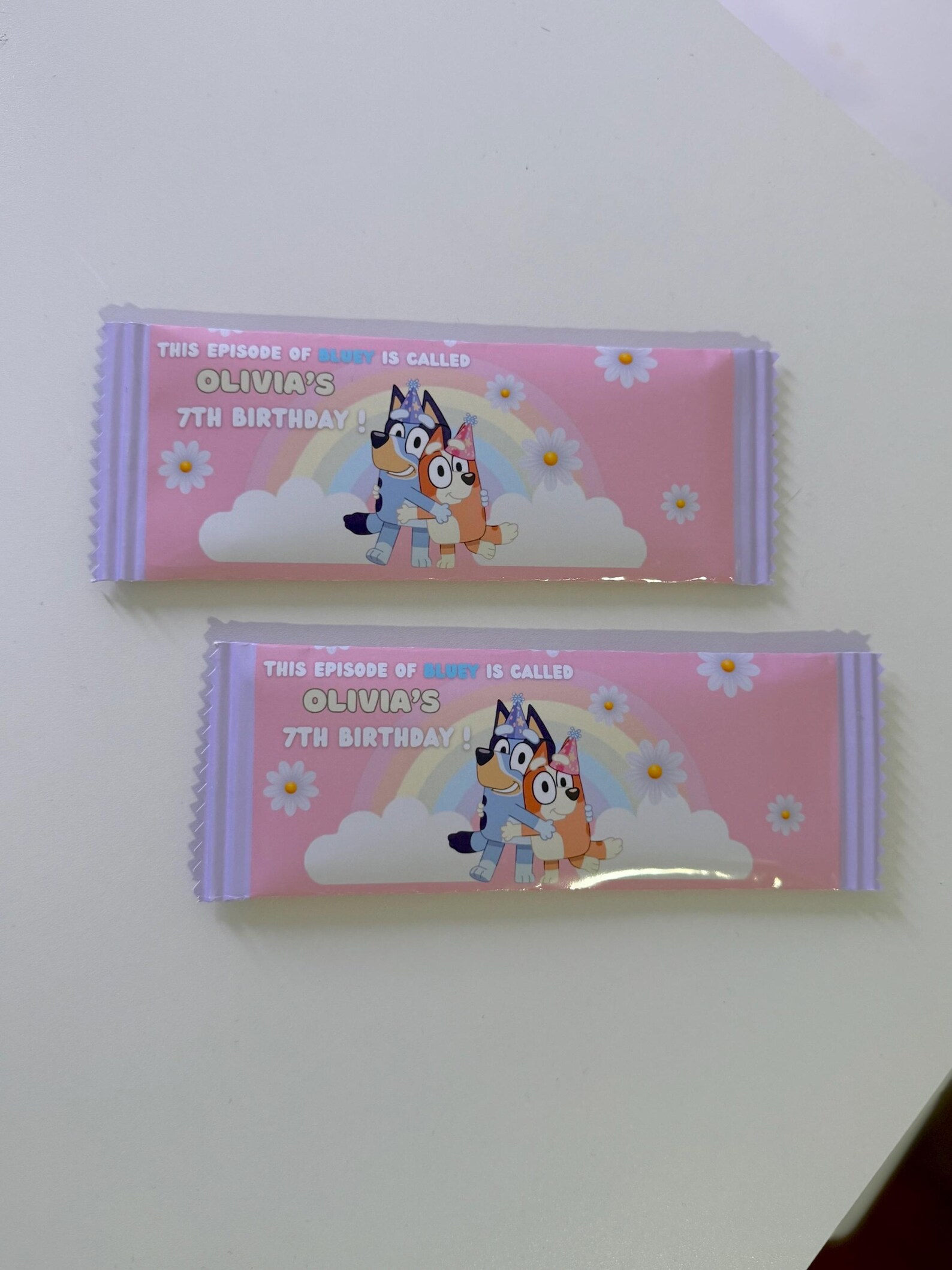 Customized Bluey Birthday Candy Bars Fully Assembled - Etsy