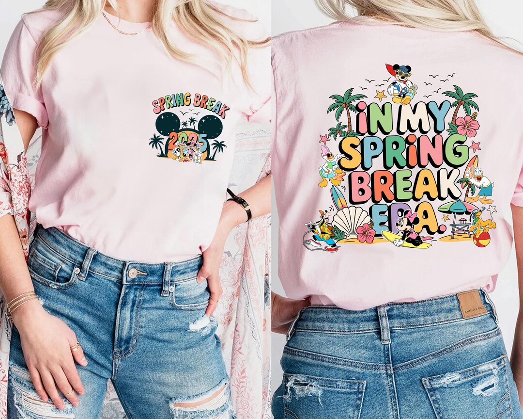 Disney Mickey and Friends Spring Break 2026 Group Shirt, Spring Break T ...