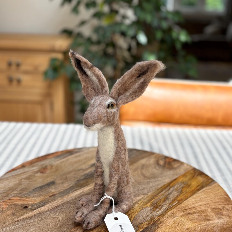 Needle Felted Hare - Etsy UK