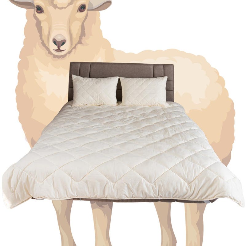 Sheeps Wool Comforter - Etsy