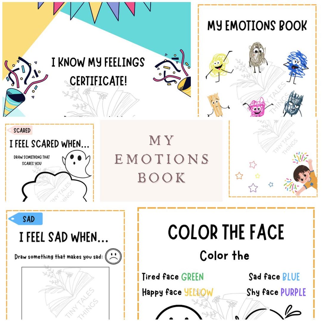 Kids Emotions Activity Book: Social Emotional Learning, Feelings ...