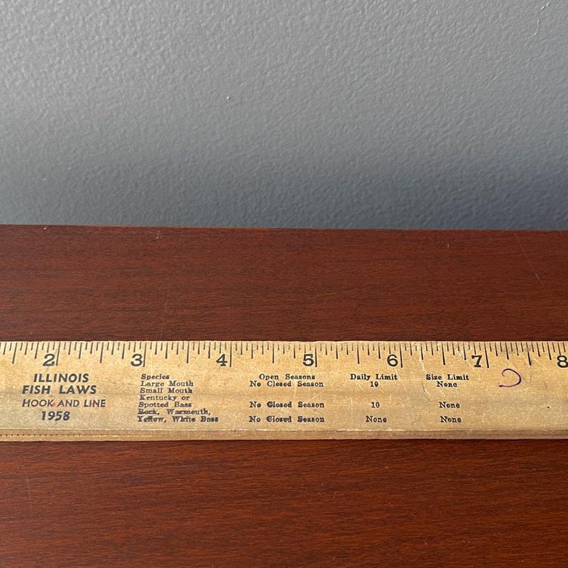 Folding Wood Ruler - Etsy