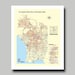 Los Angeles - California - Map - Metro Map - Print - Poster - Subway ...