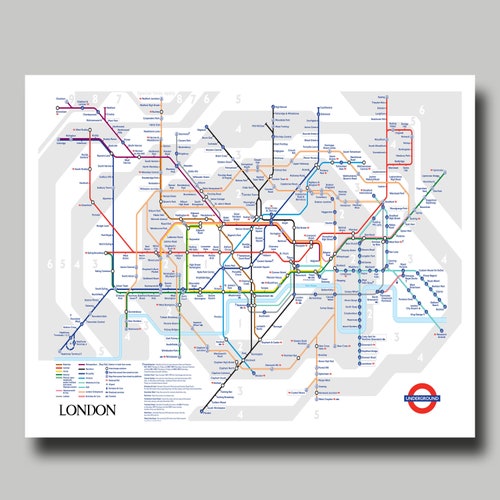 London Underground Piccadilly Line Diagram Tube Map Art Print - Etsy UK