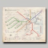 Washington DC Map Metro Map Print Poster - Etsy