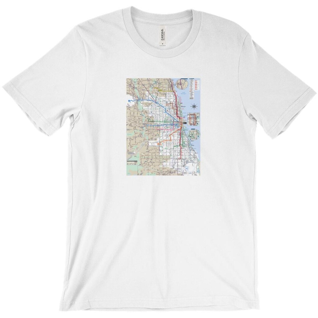 Chicago - Metro Map - T-shirts - Unisex - Etsy