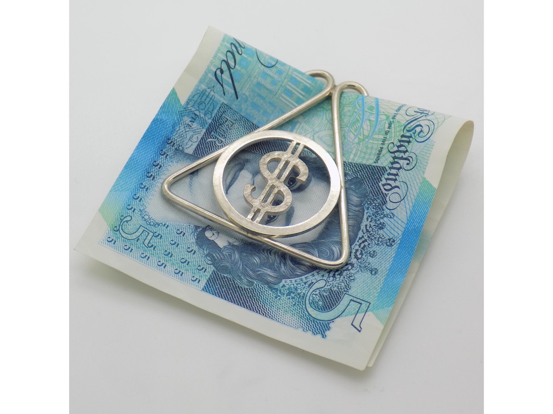 Vintage Italian Handmade Genuine Silver Usable Money Clip With Dollar ...