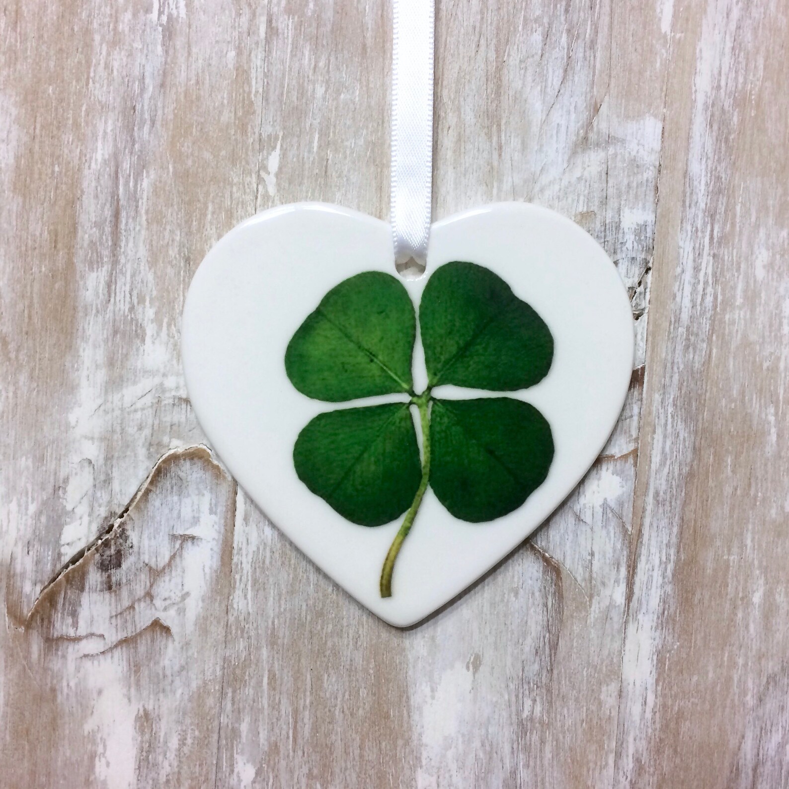 Lucky Four Leaf Clover St. Patricks Day Ornament Irish | Etsy