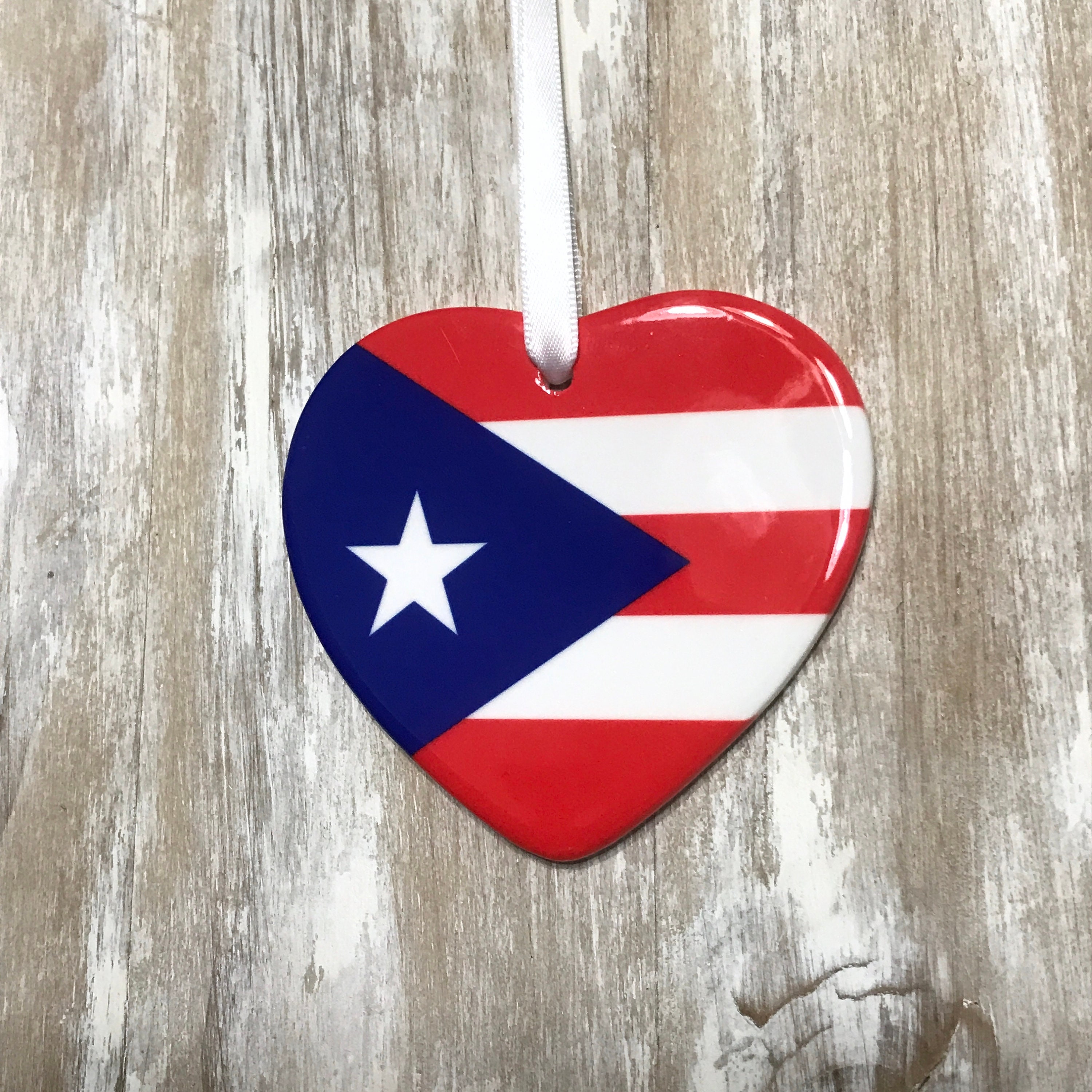 Puerto Rico Flag Ceramic Tile Coasters Puerto Rican Decor | Etsy