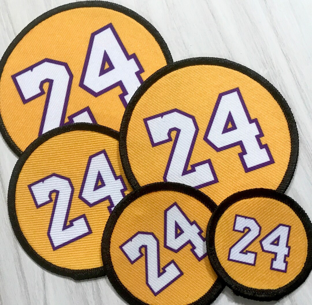 Basketball Jersey Number 24 Patch: Sew-on Sports Patch - Etsy