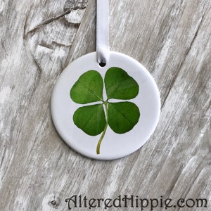 Lucky Four Leaf Clover St. Patricks Day Ornament Irish Charm 4 Leaf ...