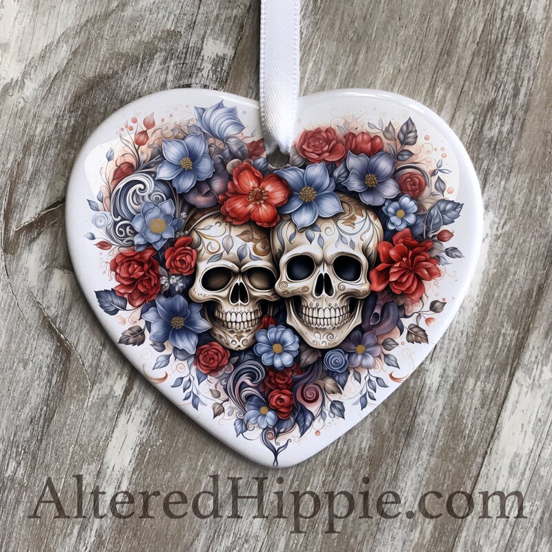 Sugar Skull Ornament - Etsy