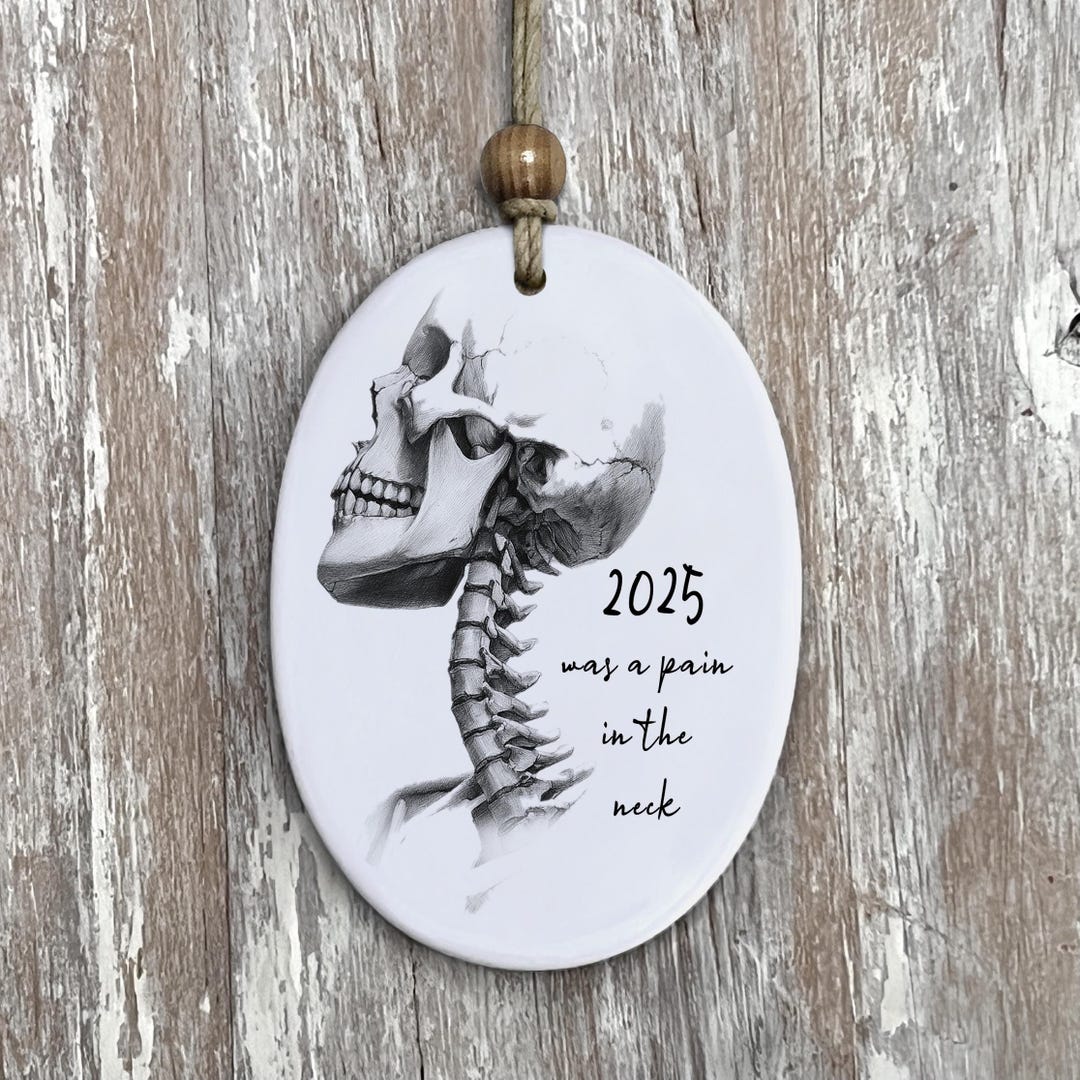 Pain in the Neck Get Well Soon Spine Ornament: Personalized Gift - Etsy