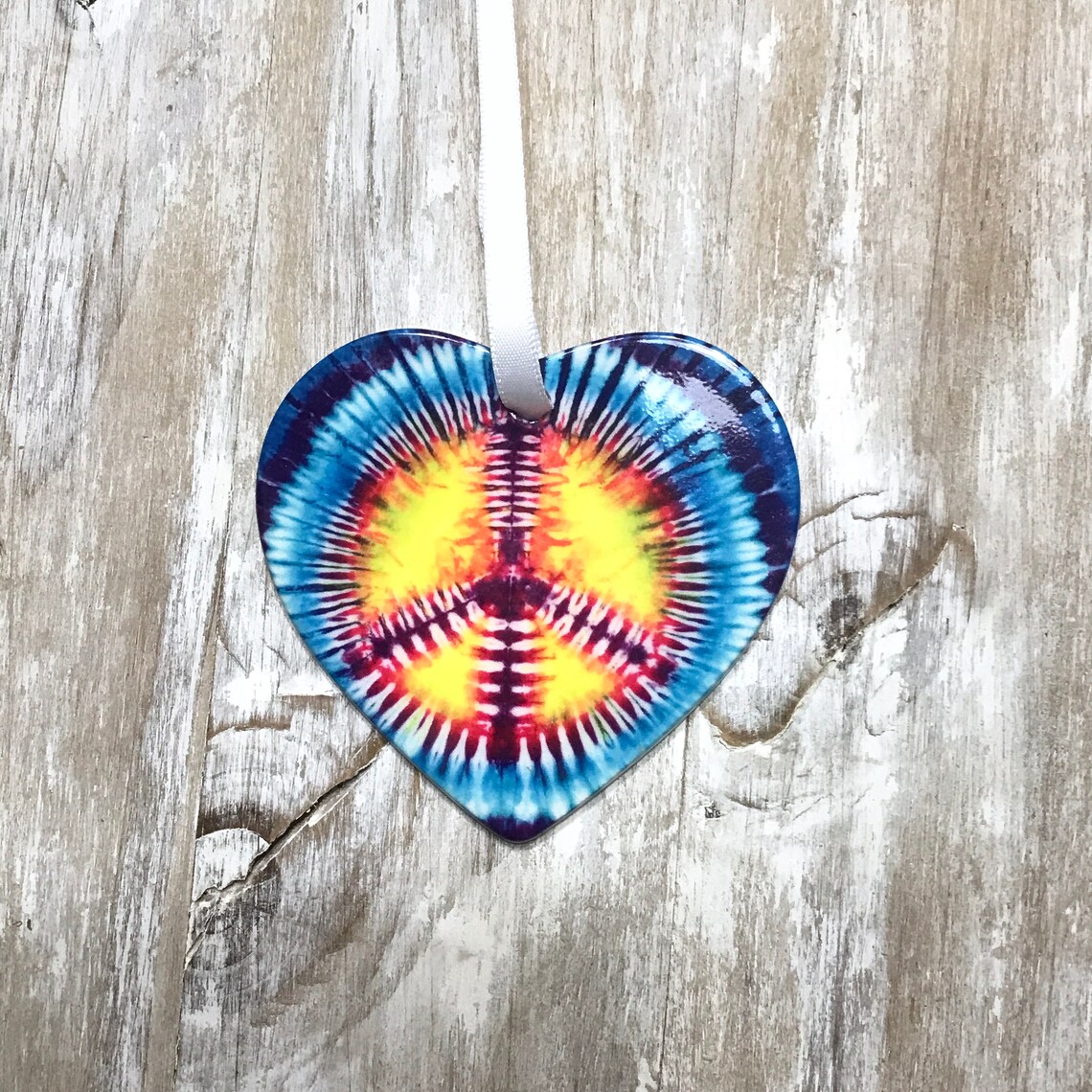 Rainbow Tie Dye Ornament Personalized Sun Tie Dye Hippie - Etsy