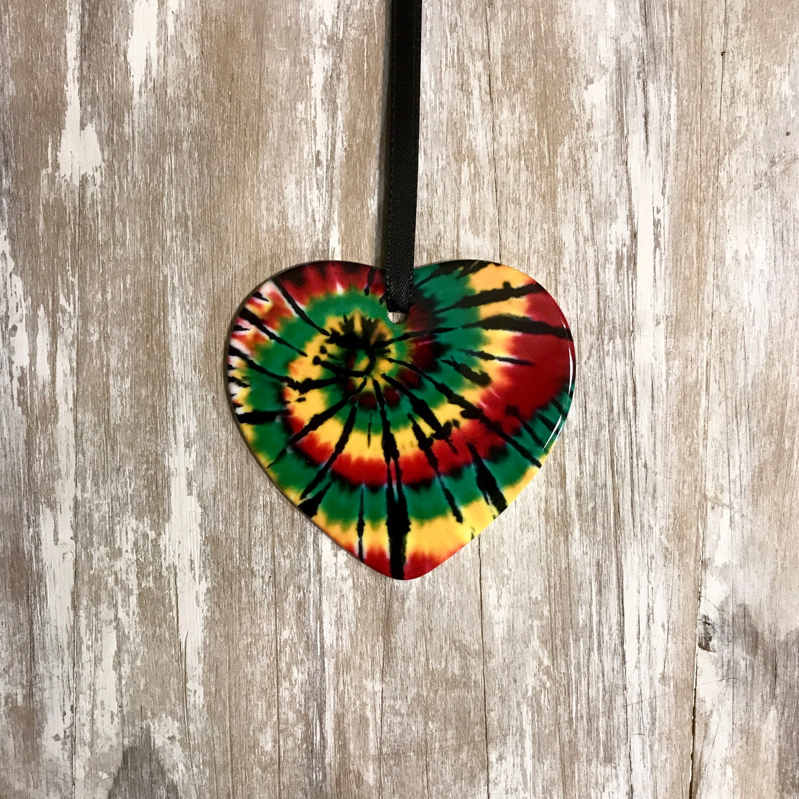 Rainbow Tie Dye Ornament Personalized Sun Tie Dye Hippie | Etsy
