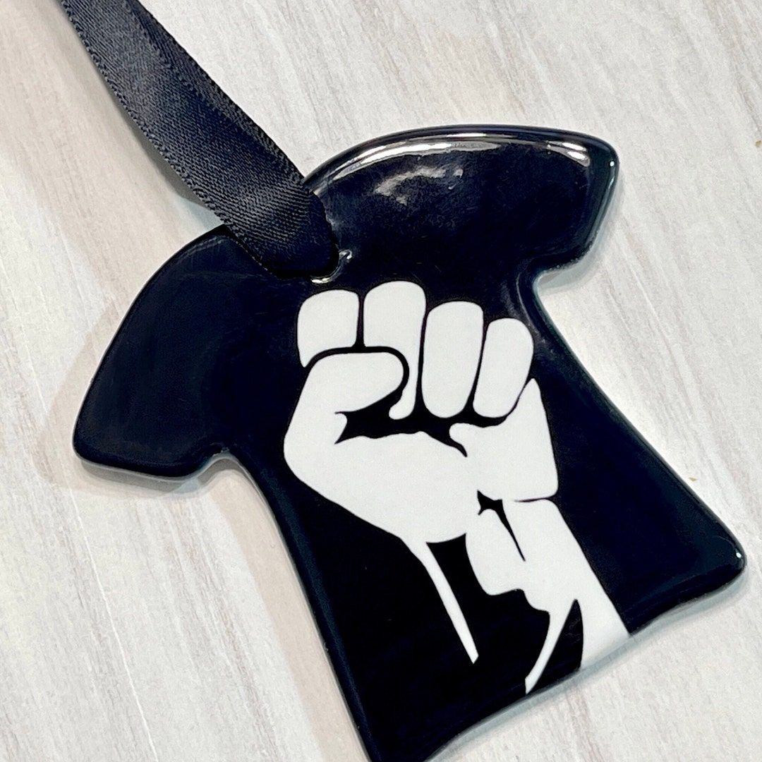 Black Pride Fist Ceramic Ornament: Social Justice Gift - Etsy