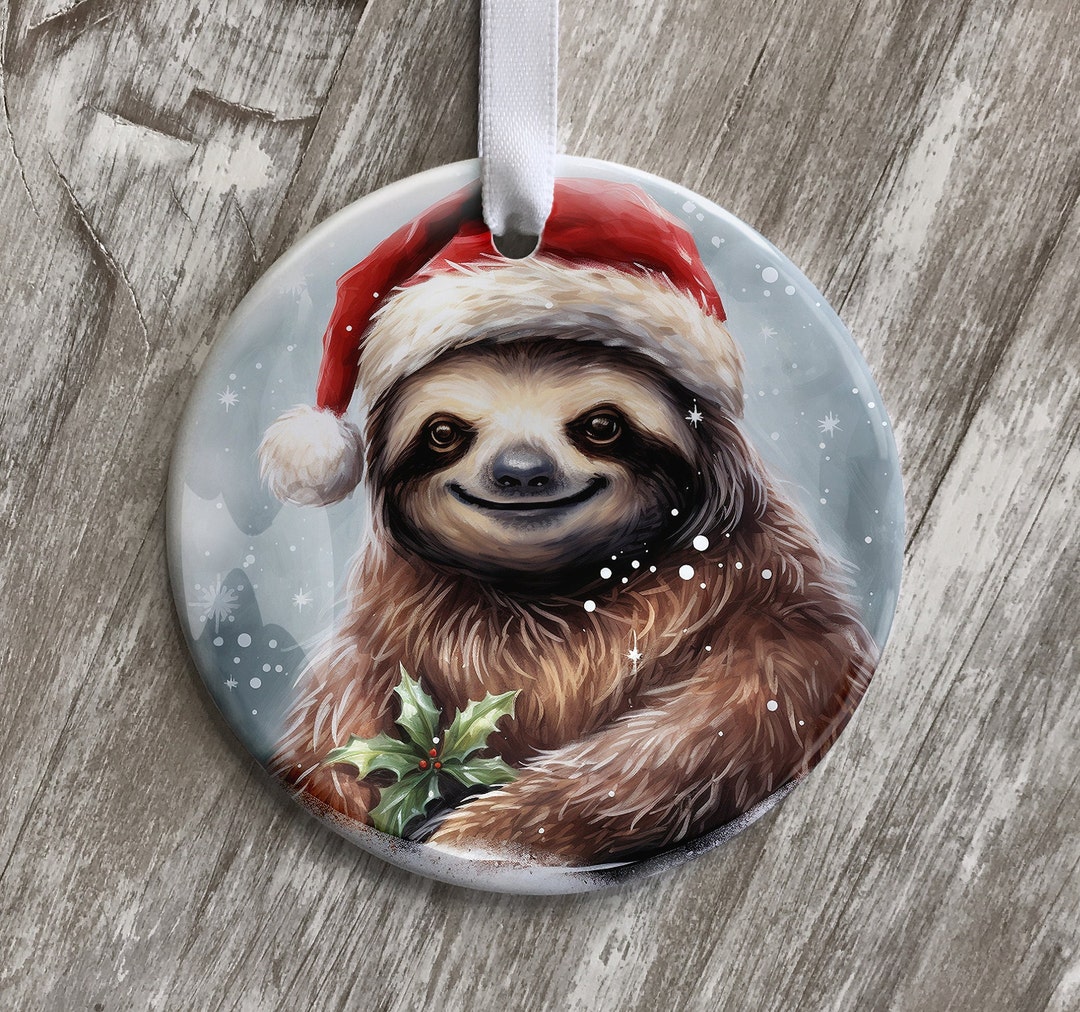 Sloth Ornament | My First Christmas Ornament | Sloth Christmas ...