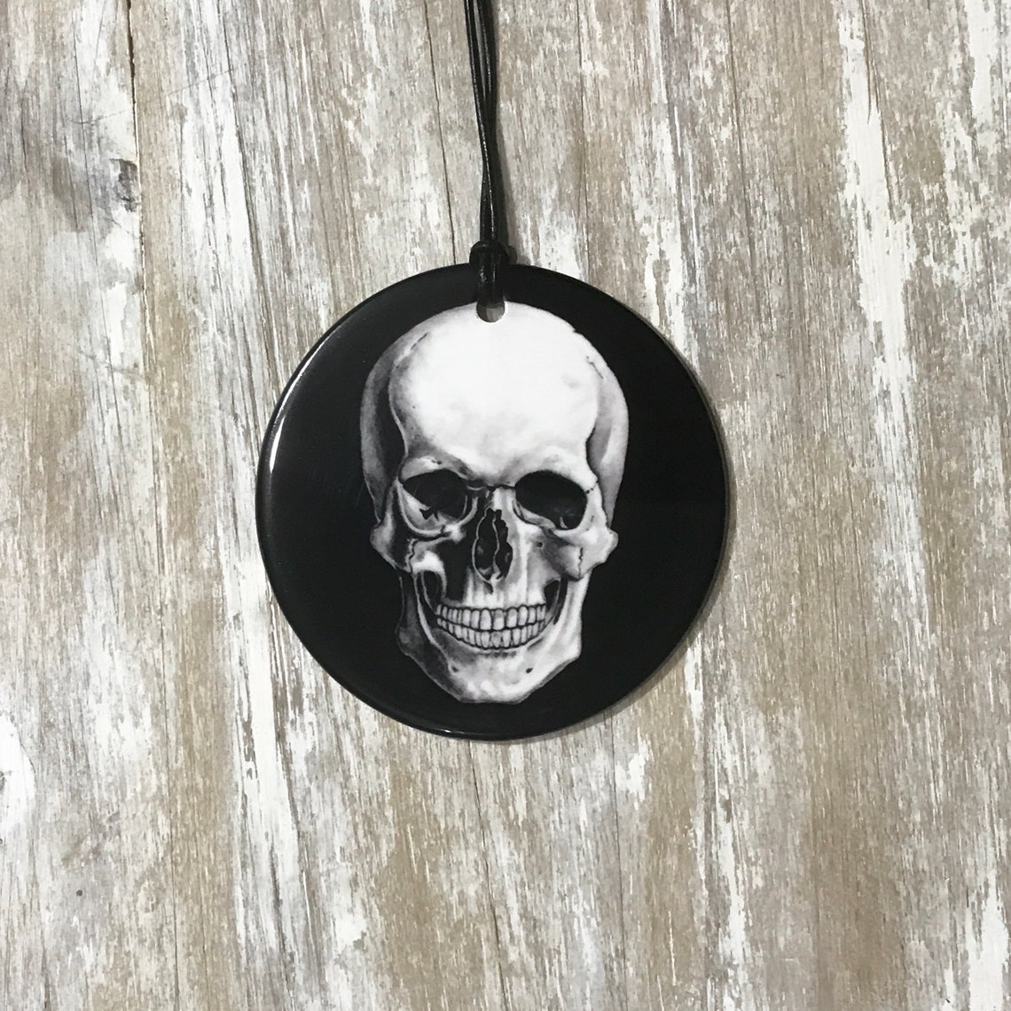 Skull Rear View Mirror Ornament Skull Car Accessories Goth | Etsy