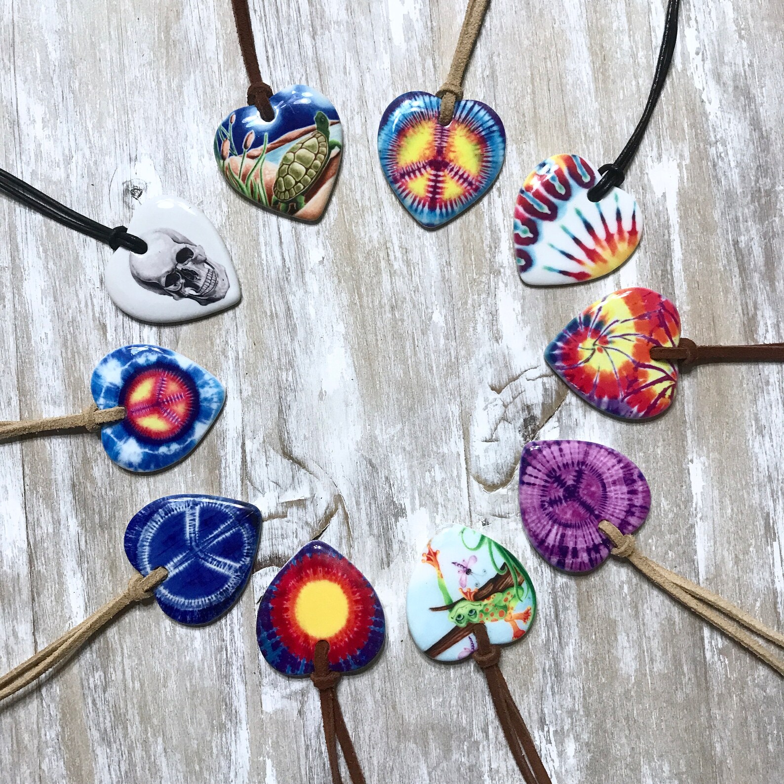 Peace Sign Tie Dye Hippy Dippy Ornament Custom Hippie - Etsy