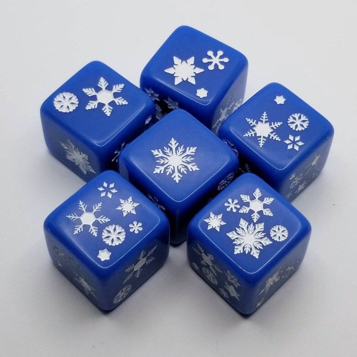 Snowflake Dice / Winter Dice / Set of 2 / D6 | Etsy
