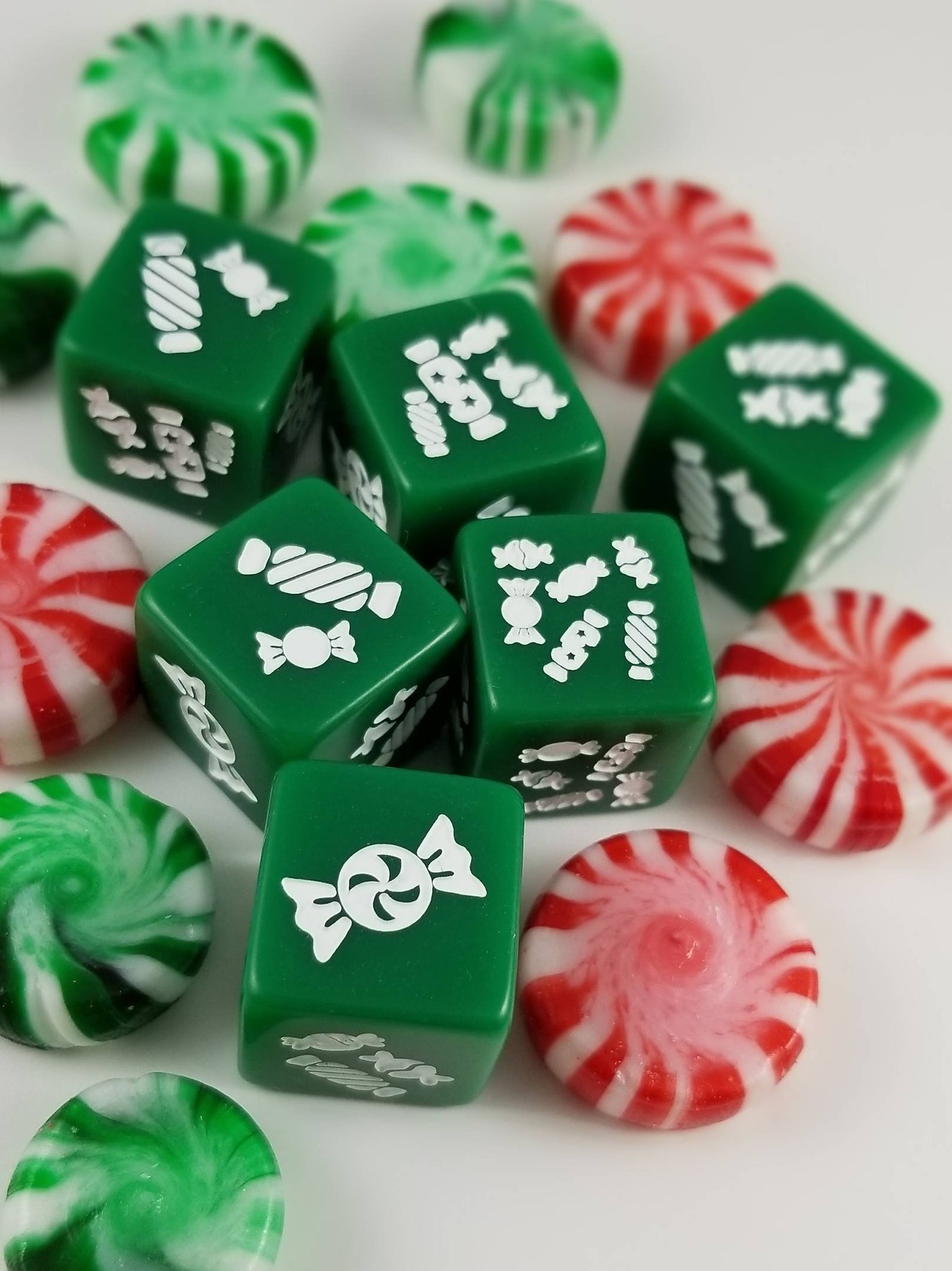 Candy Dice / Set of 2 / D6 Christmas Holiday - Etsy